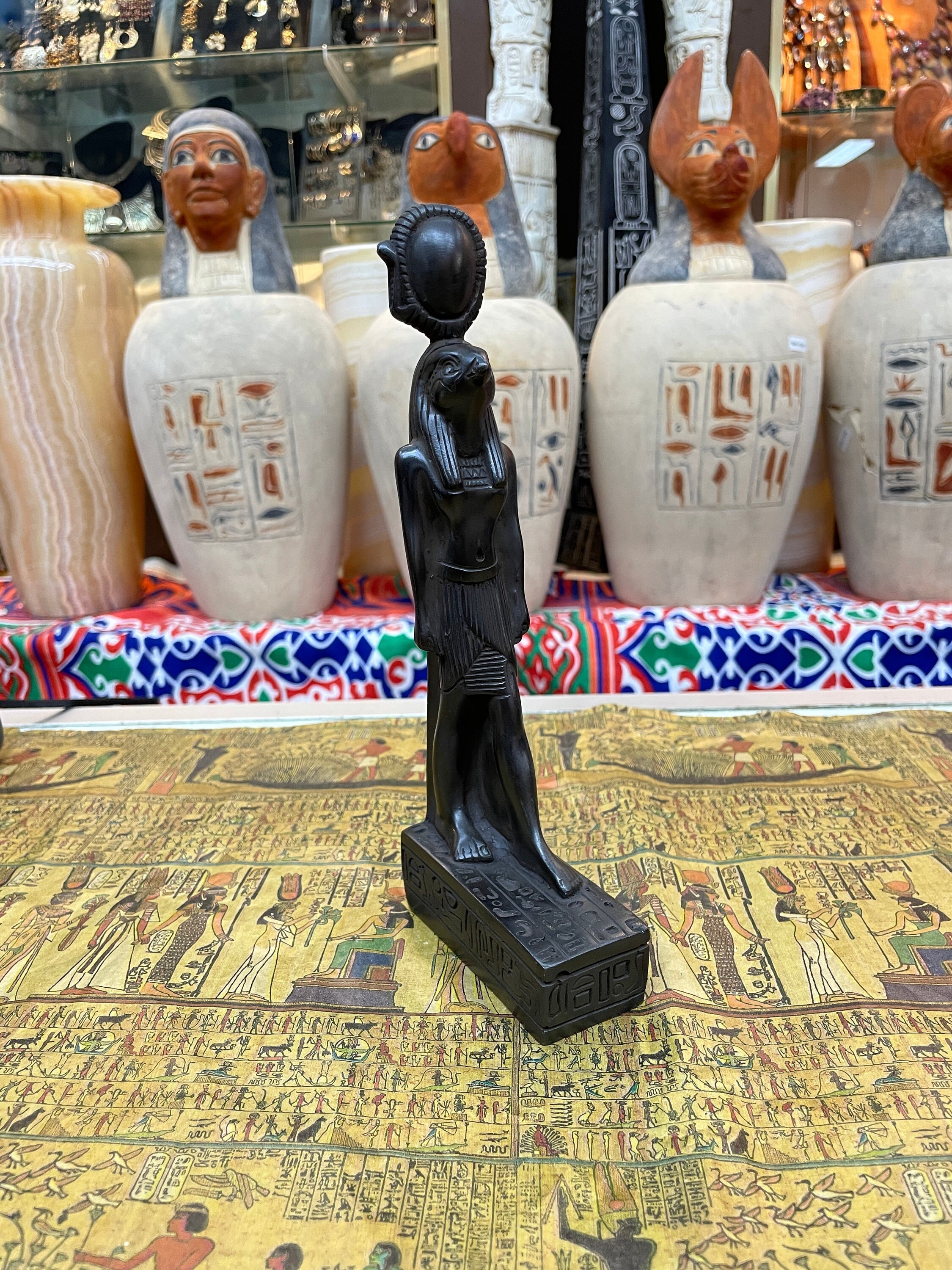Ra Statue Handmade Statue From Egypt Ancient Sun God Ra - Etsy