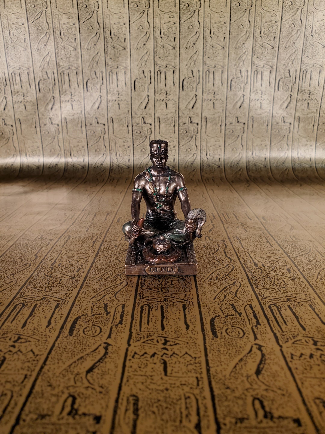 Vintage Orúla Mini Statue - Small Orisha of Wisdom, Knowledge, and ...