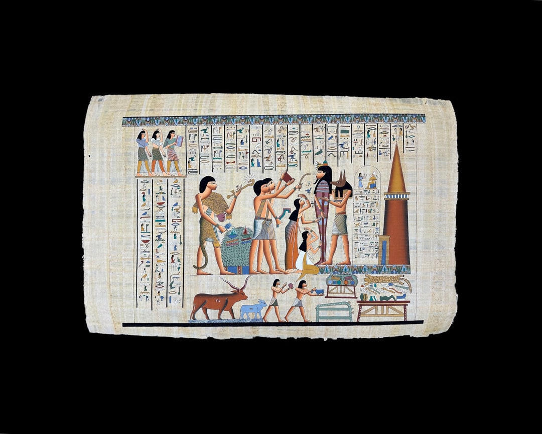 The Opening of the Mouth Ceremony Papyrus - From the Sacred Pyramids ...