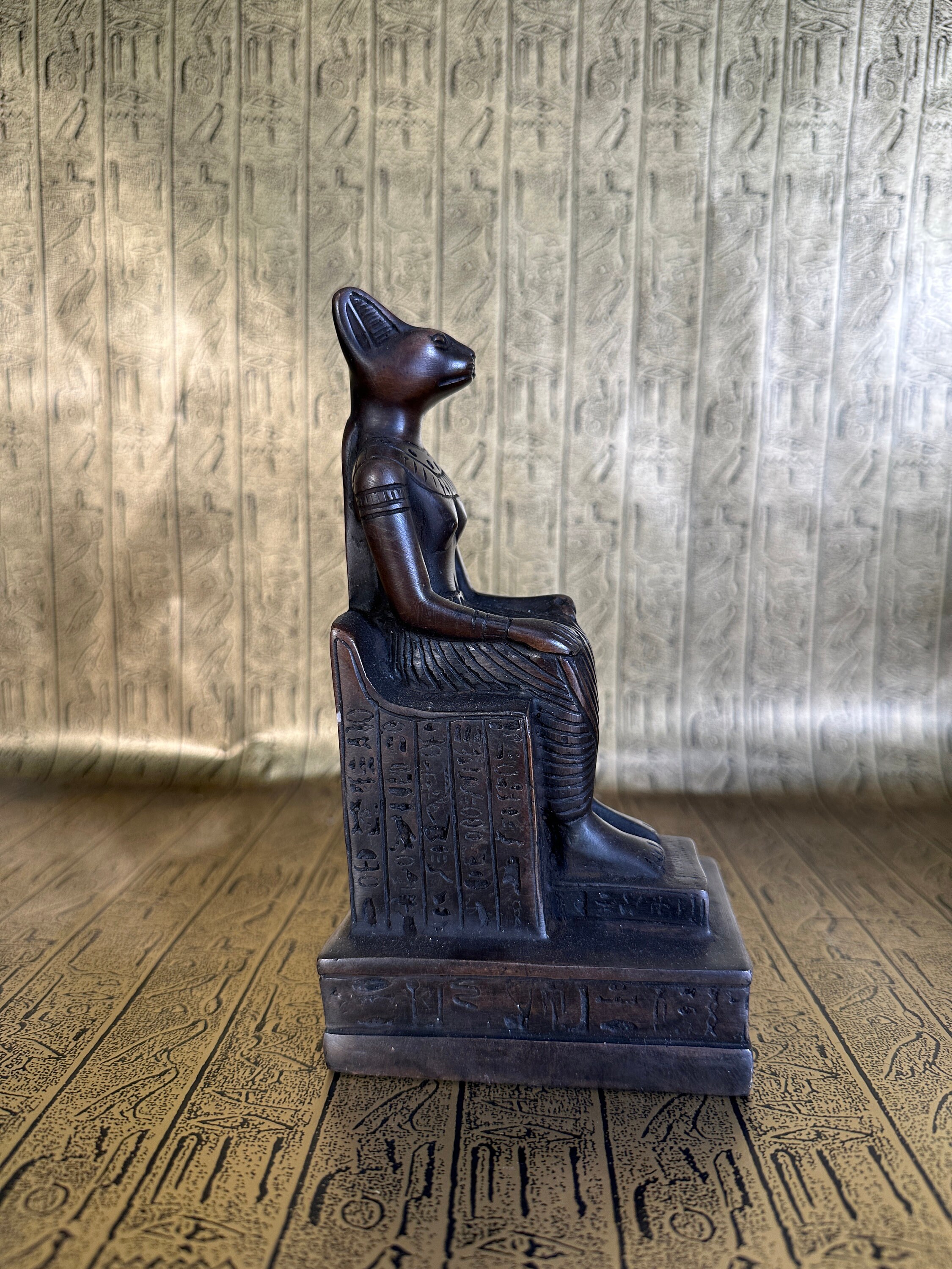 Bastet Statue - Ancient Egyptian Goddess Bastet Stone State - Made in ...