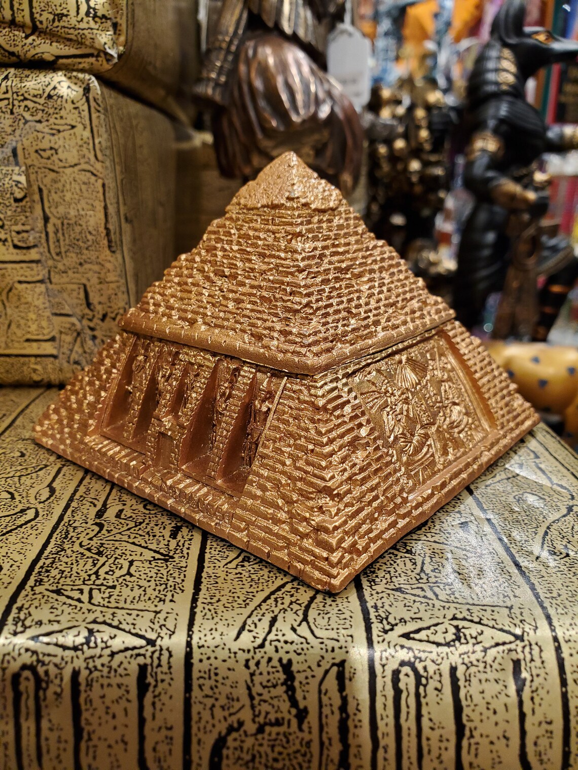 Vintage Pyramid Trinket Box Ancient Egyptian Pyramid Jewelry - Etsy