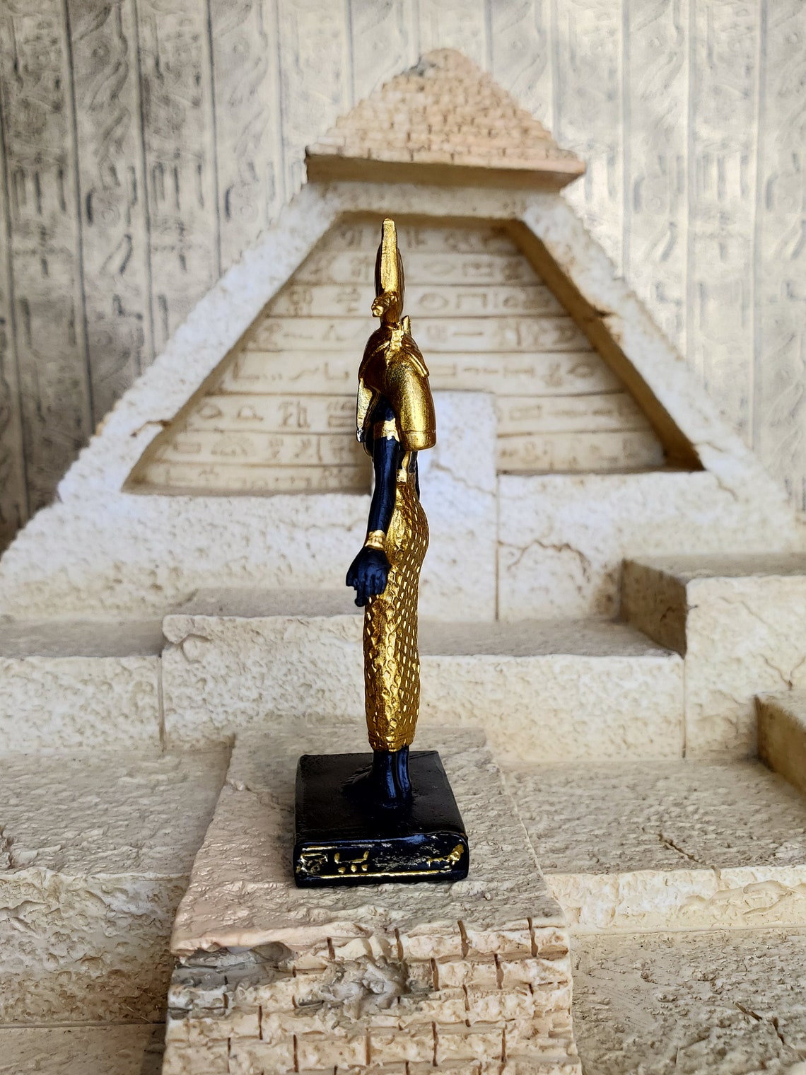 Vintage Isis Mini Statue Small Hand-Painted Ancient Egyptian | Etsy