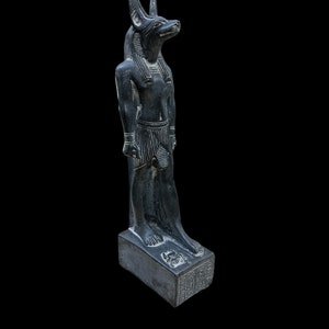 Anubis Statue Basalt Stone Ancient Egyptian God Anpu Made in Egypt - Etsy