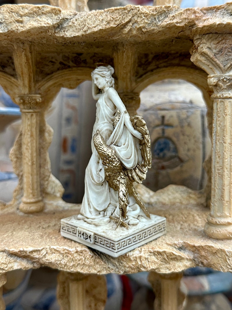 Vintage Hebe Mini Statue - Small Hand-painted Ancient Greek Goddess of ...