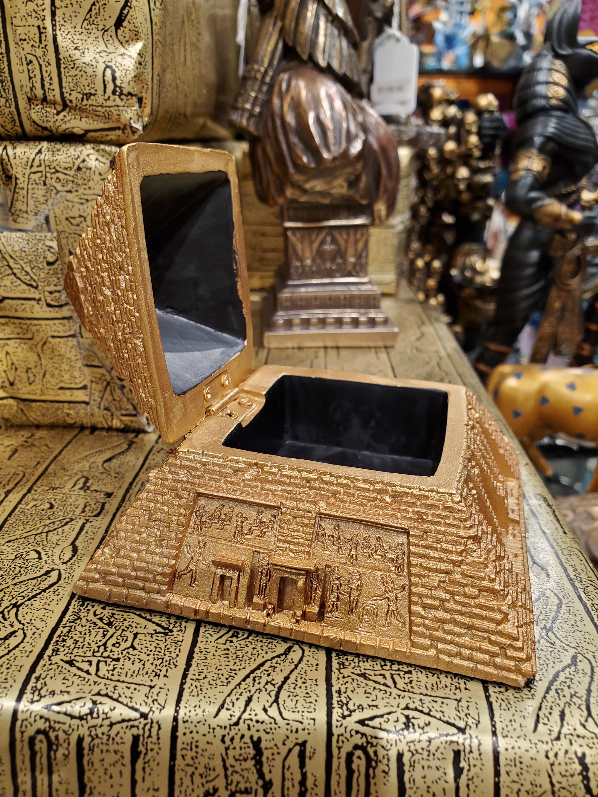 Vintage Pyramid Trinket Box Ancient Egyptian Pyramid Jewelry - Etsy