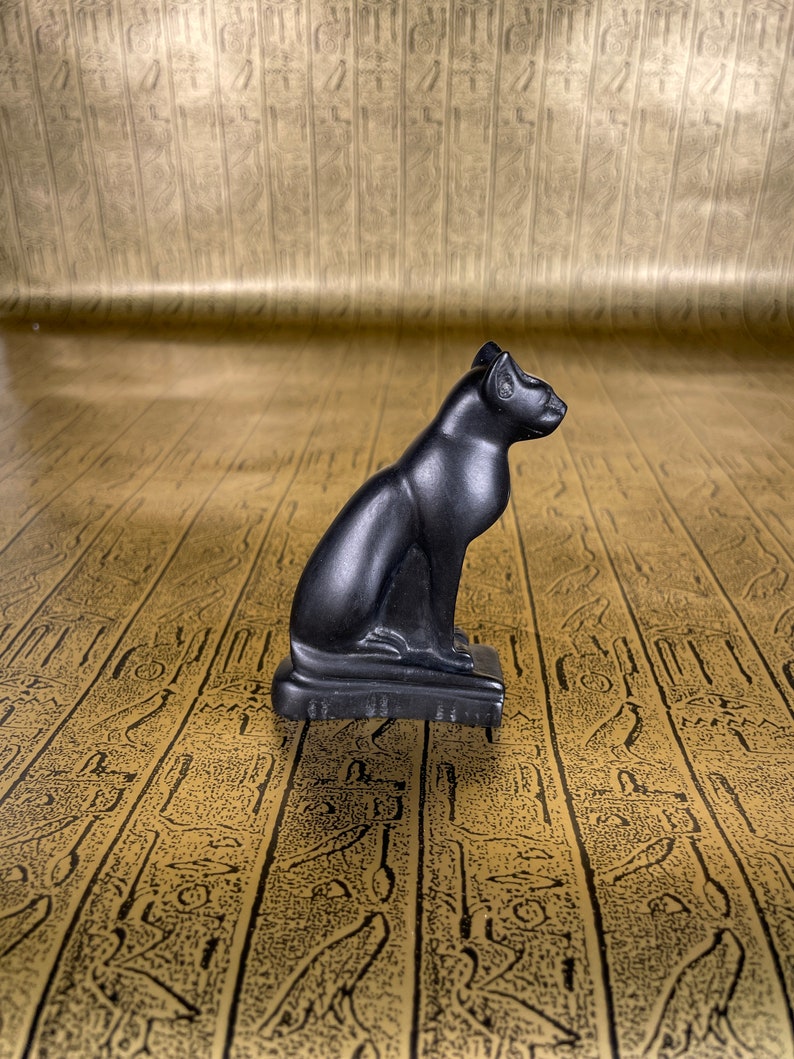 Vintage Bastet Mini Statue Small Hand-made Ancient Egyptian - Etsy