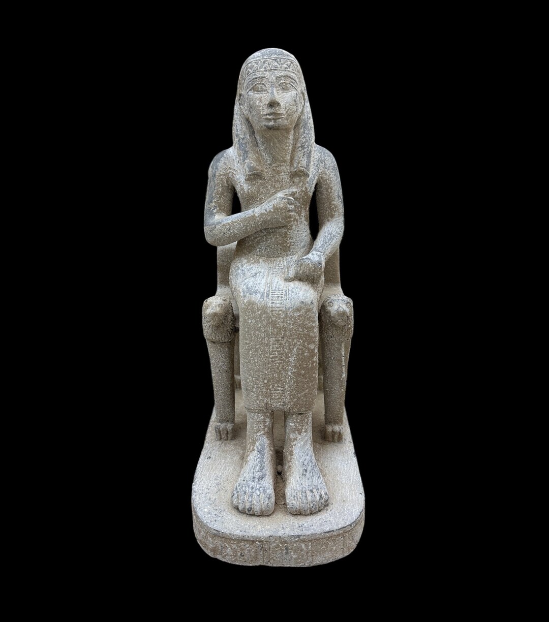 Goddess Isis Statue Handcarved in Egypt Large Goddess Isis Altar Statue ...