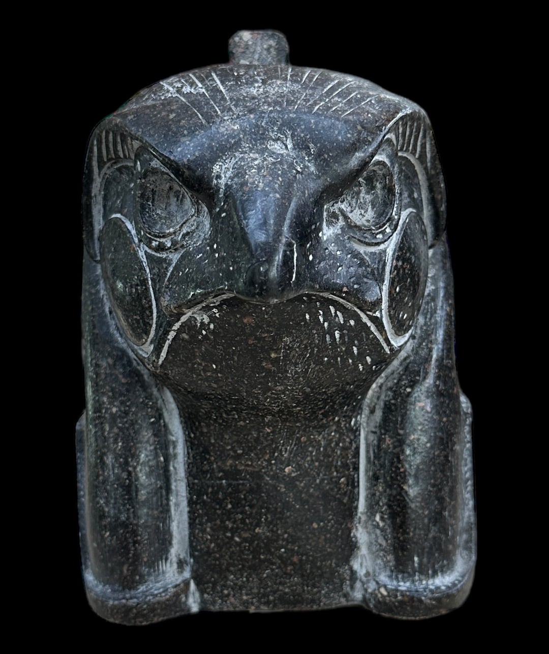 Horus Falcon Bust- Ancient Egyptian Sky God Horus - Hand-carved Black ...
