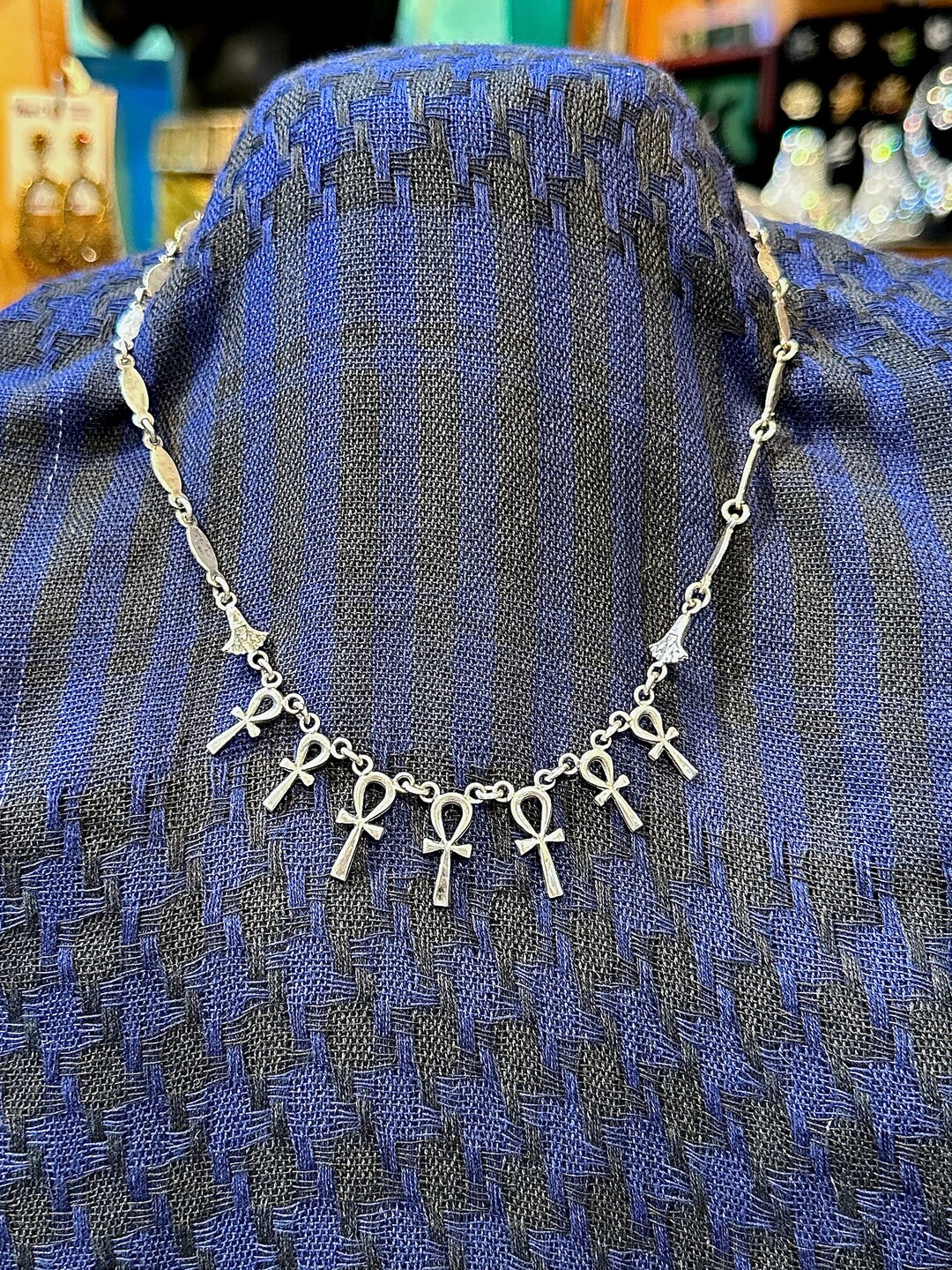 Egyptian Ankh Necklace - Vintage Ancient Egyptian Key of Life Necklace ...