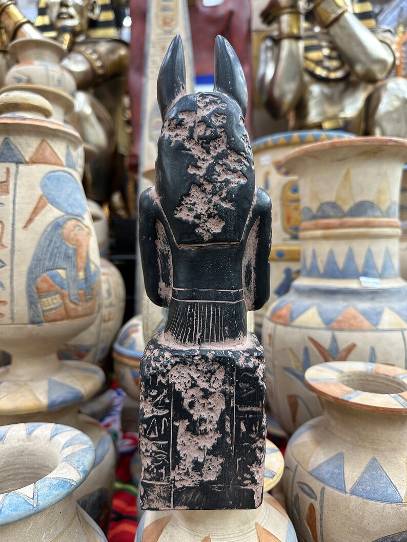 Anubis Statue Handmade Statue From Egypt Ancient Egyptian - Etsy
