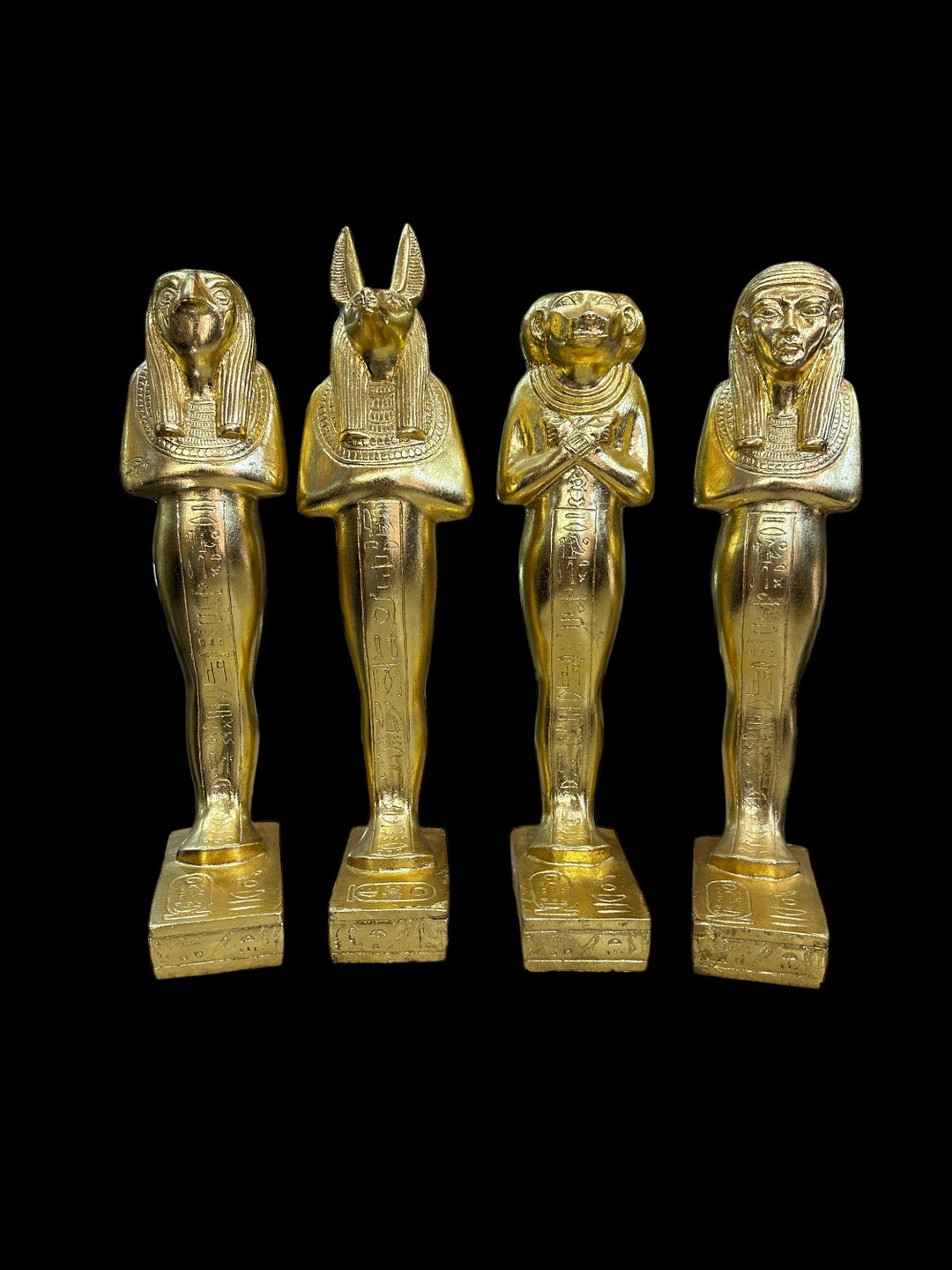 Sons of Horus - Set of 4 Ancient Egyptian Statues - Imset, Hapi ...