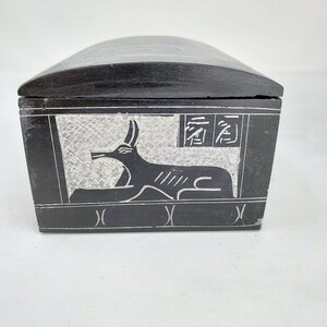 Hand-carved Egyptian Judgment Day Basalt Jewelry Box - Made in Egypt ...