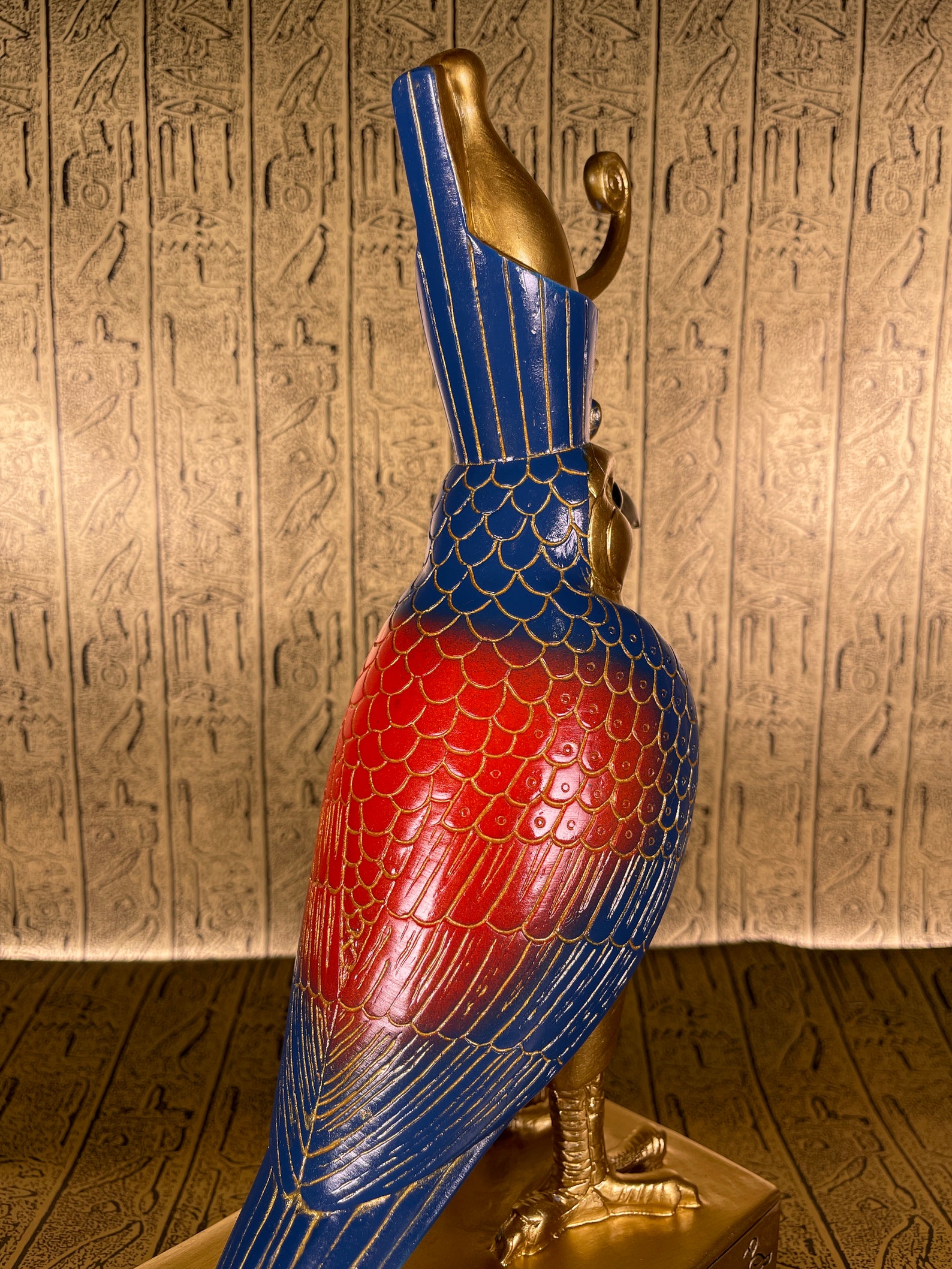 Vintage Golden Horus Statue Ancient Egyptian Sky God Horus - Etsy