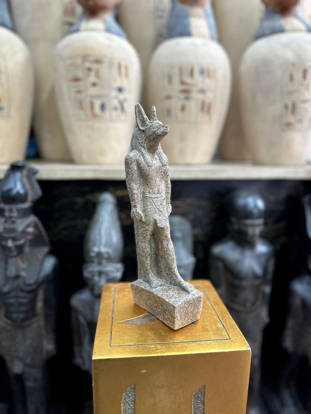 Anubis Statue - Handmade in Egypt - Ancient Egyptian God Anpu - Etsy