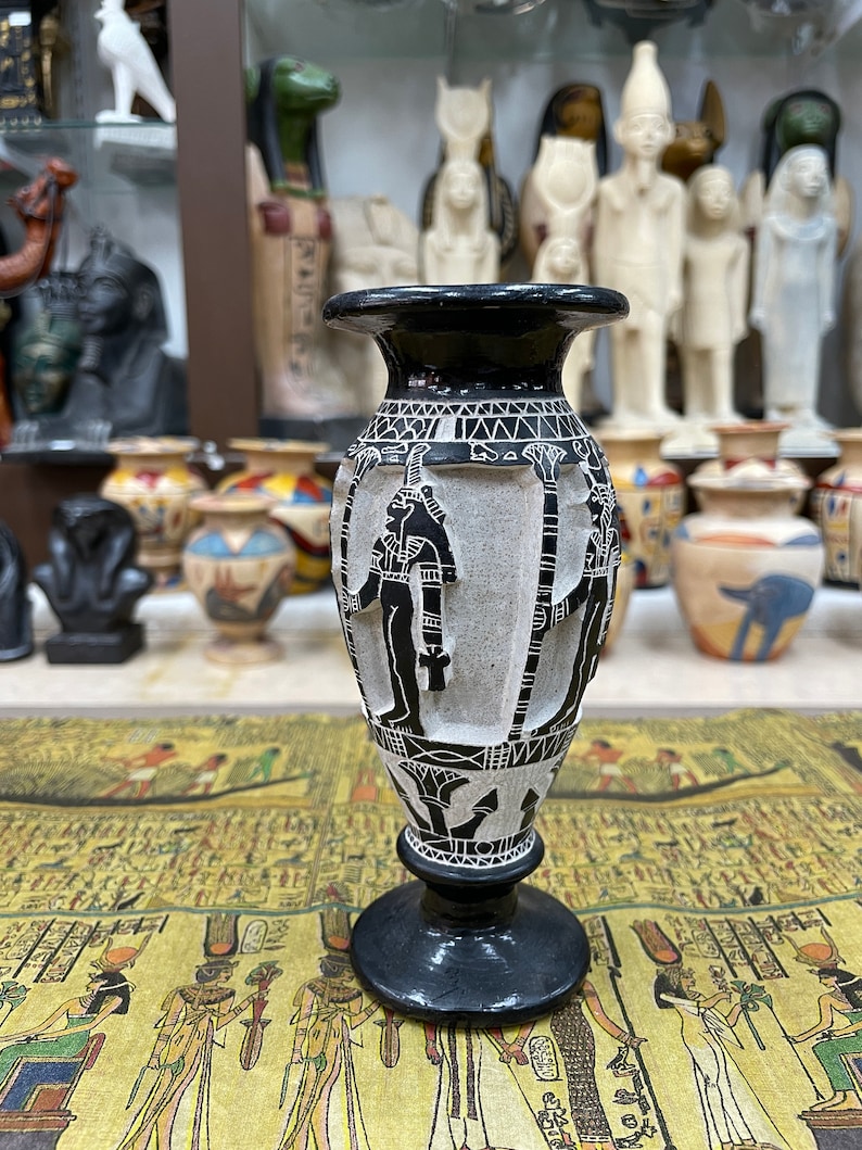 Basalt Vase Hand-carved Made in Egypt Heavy Solid Basalt - Etsy