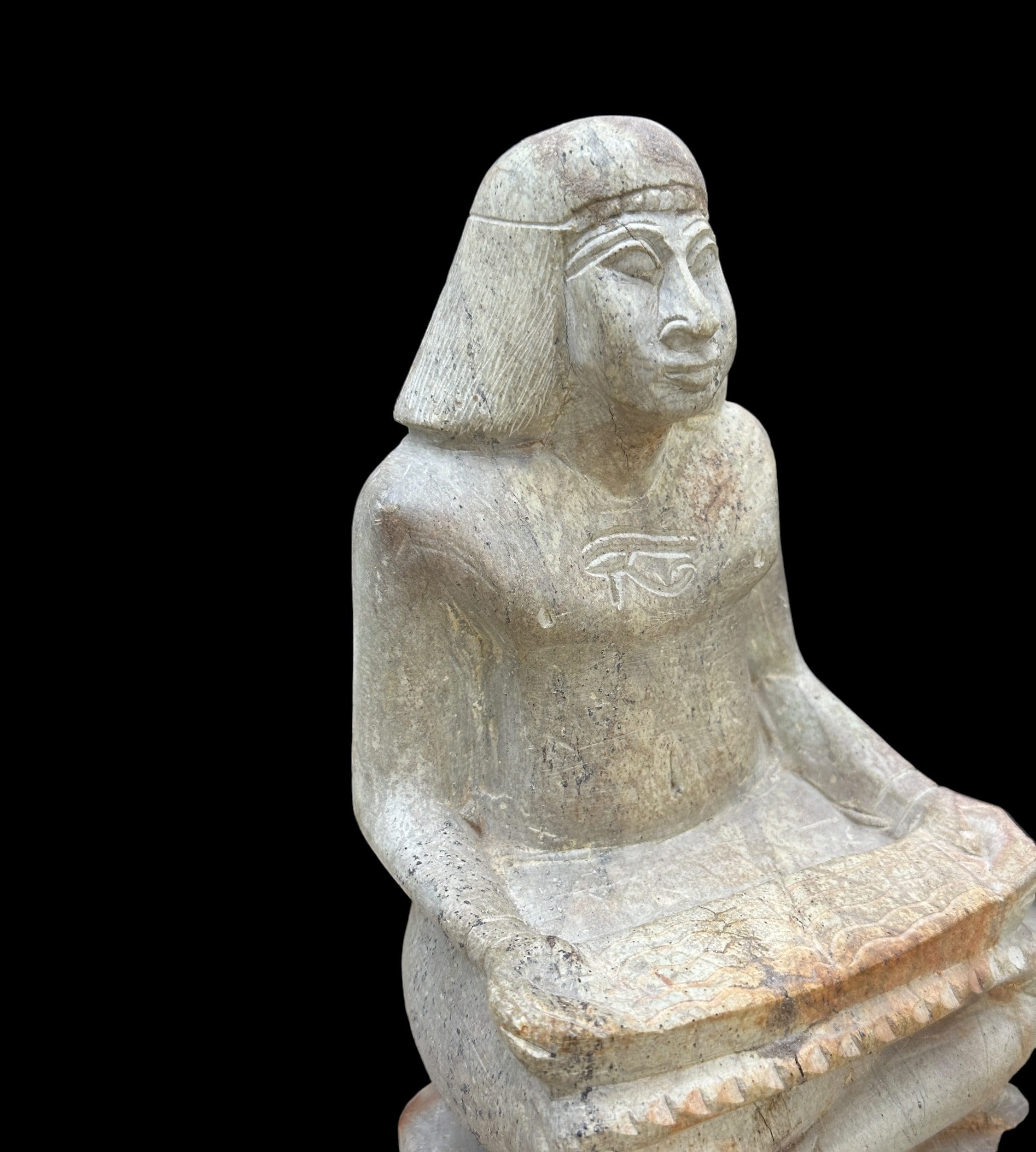 Egyptian Scribe Statue - Handcarved Egyptian Scribe Statue - Made in ...