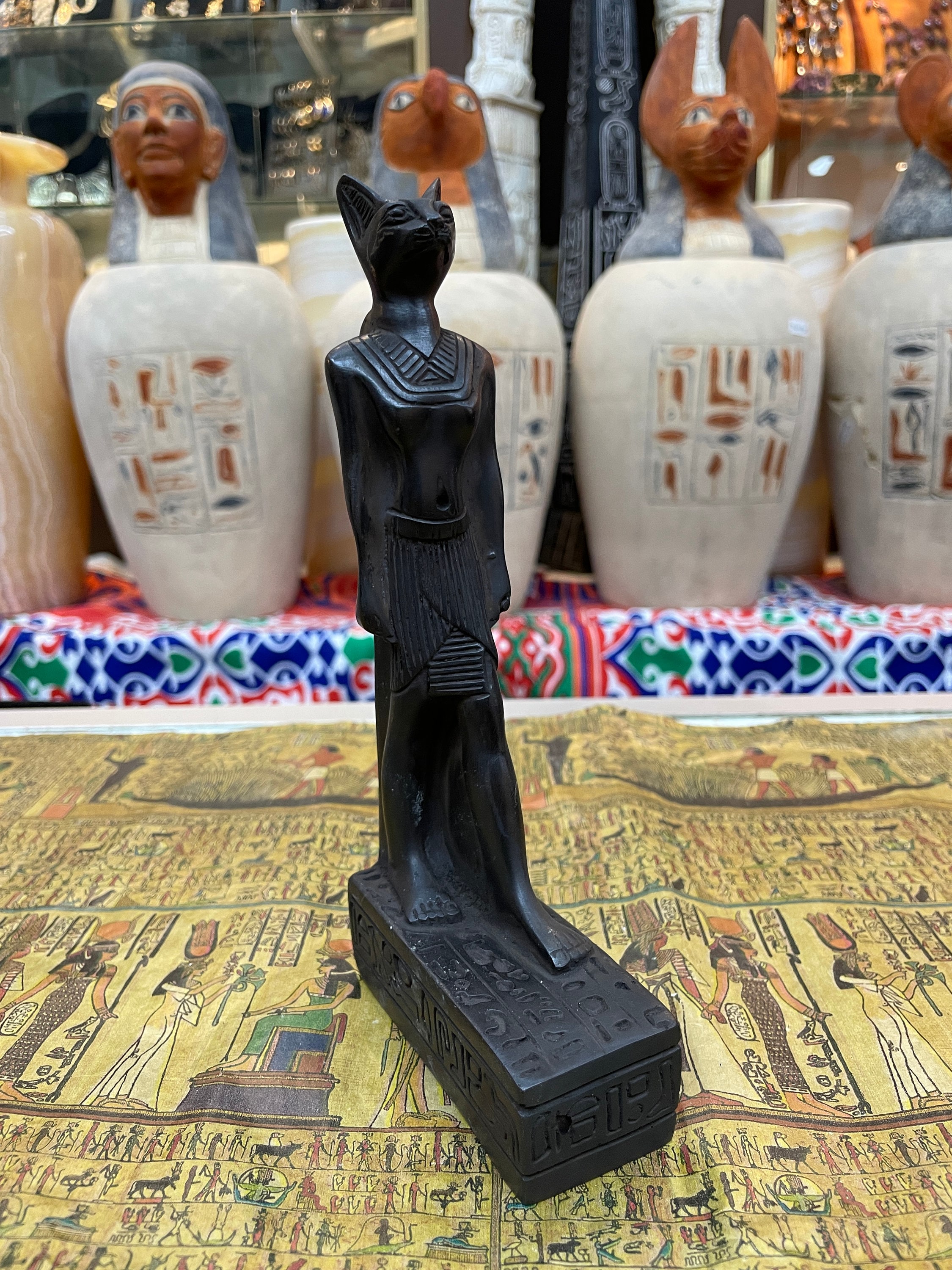 Bastet Statue Handmade Statue From Egypt Ancient Egyptian - Etsy
