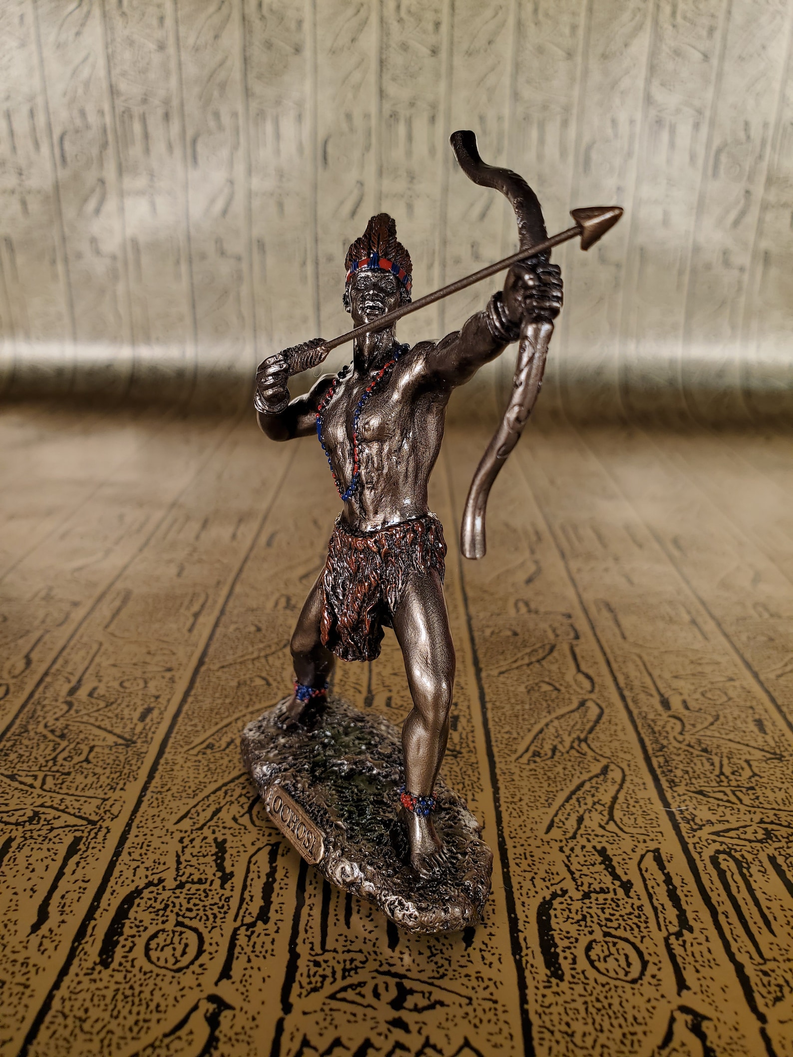 Vintage Oshosi Mini Statue Small Orisha of the Hunt | Etsy