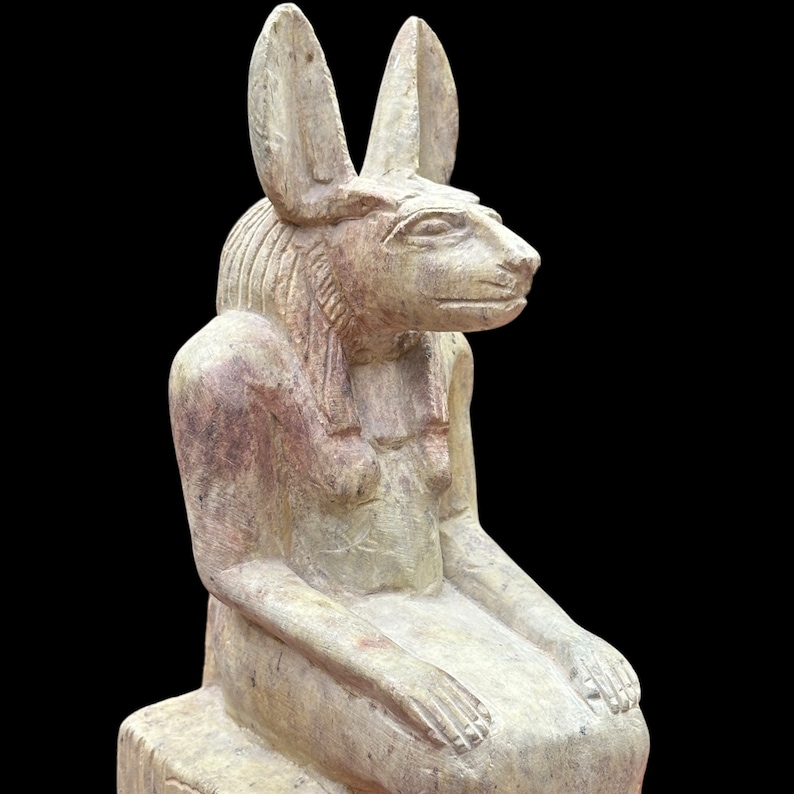 Anubis Statue - Ancient Egyptian God Anpu - Handcarved Stone Statue ...