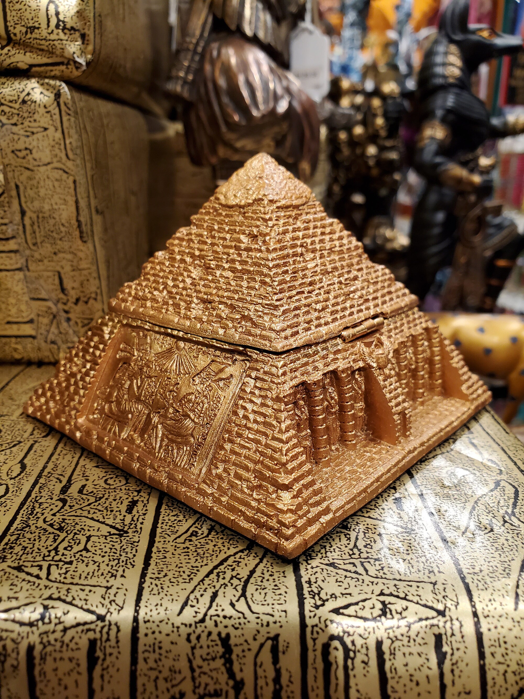 Vintage Pyramid Trinket Box Ancient Egyptian Pyramid Jewelry - Etsy