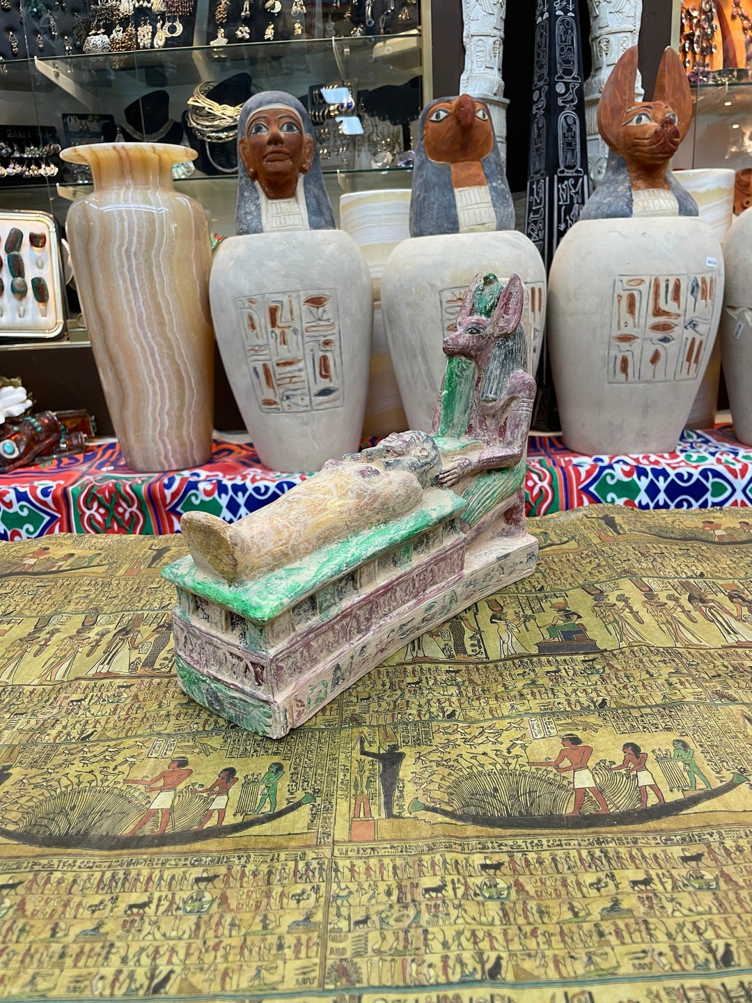 Anubis Mummification Statue Handmade in Egypt Ancient Egyptian God ...