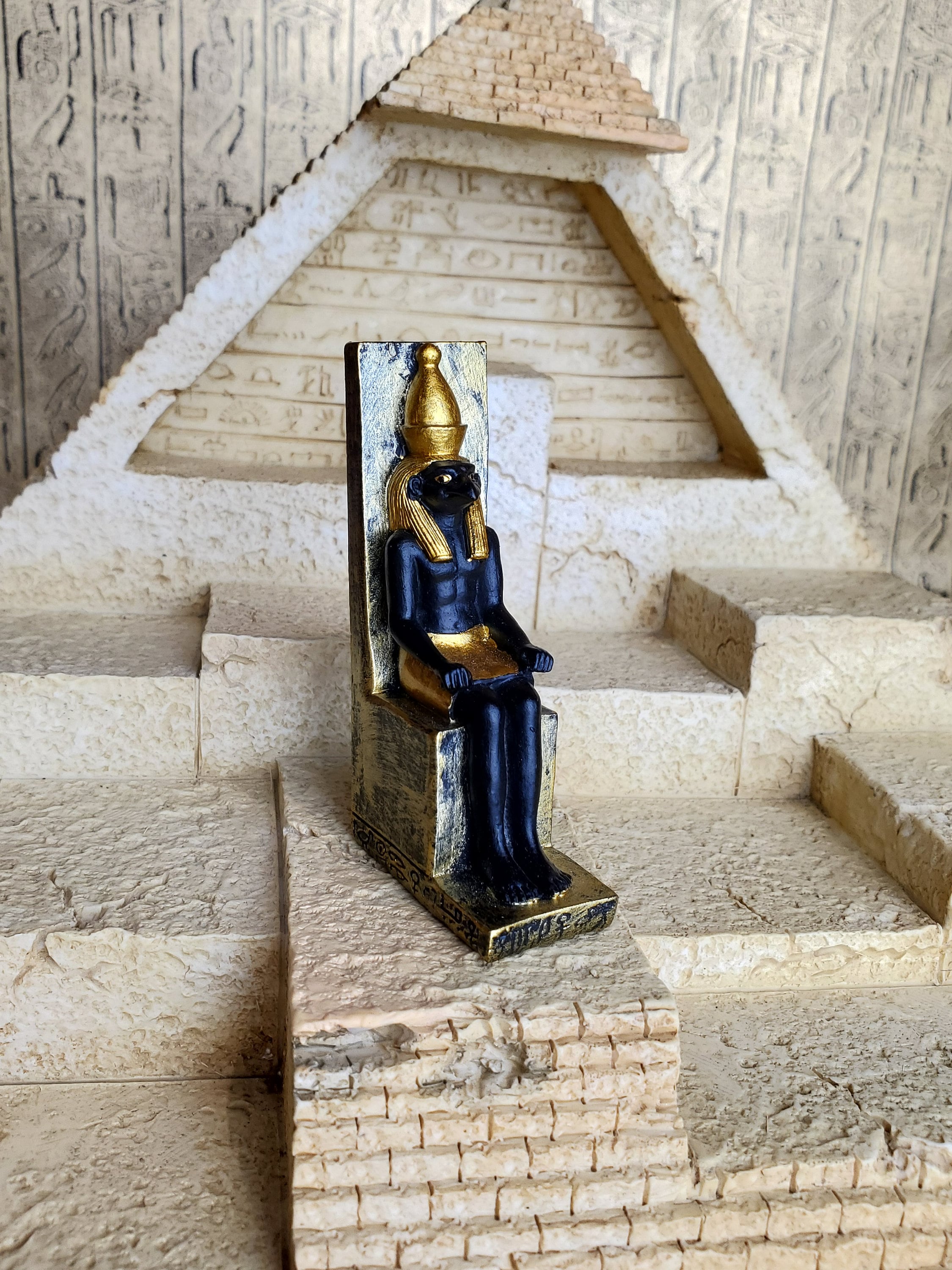 Vintage Horus Mini Statue Ancient Egyptian God Horus in - Etsy