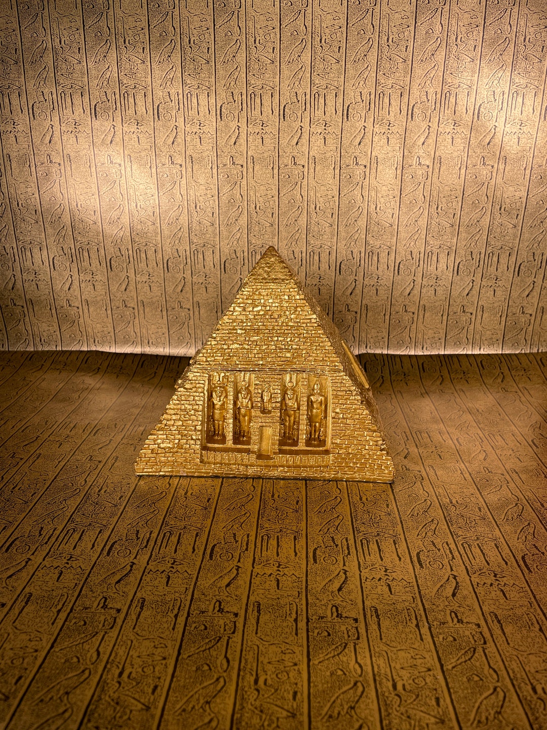 Vintage Pyramid Trinket Box Ancient Egyptian Pyramid Jewelry Box Desk ...