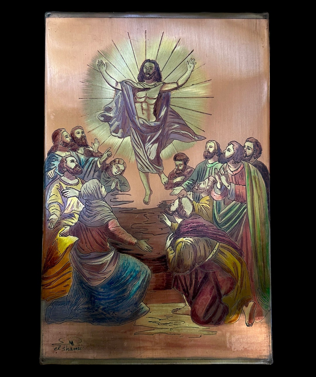 Resurrection Copper Etching - Resurrection of Jesus Christ - Hand ...