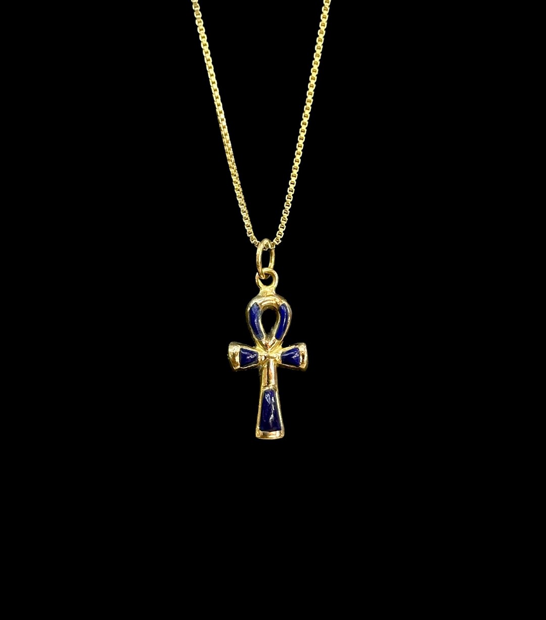 18k Gold Ankh Pendant Made in Egypt Ancient Egyptian Key of Life 18k ...