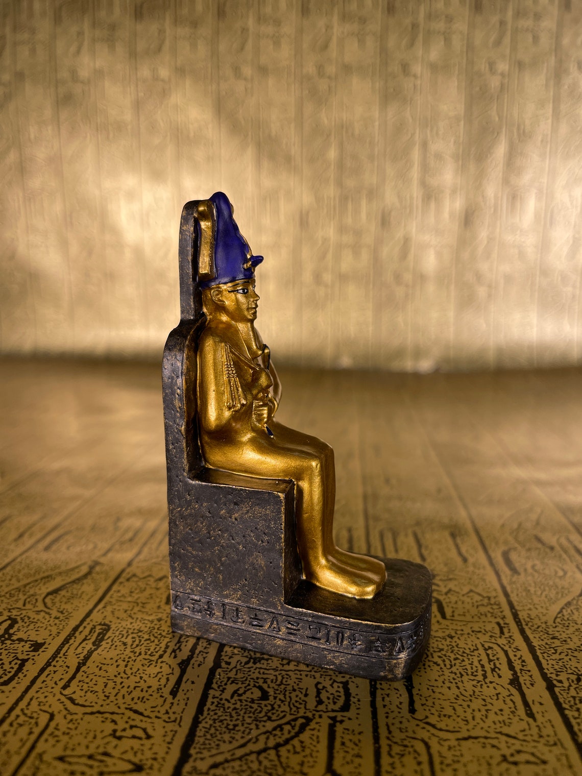 Vintage Osiris Mini Statue Small Hand-Painted Ancient | Etsy