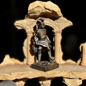 Vintage Alexander the Great Mini Statue - Small Hand-painted Ancient ...