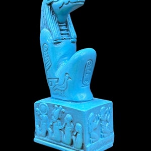 Sobek Statue - Ancient Egyptian Crocodile God Sobki With Hieroglyphic ...