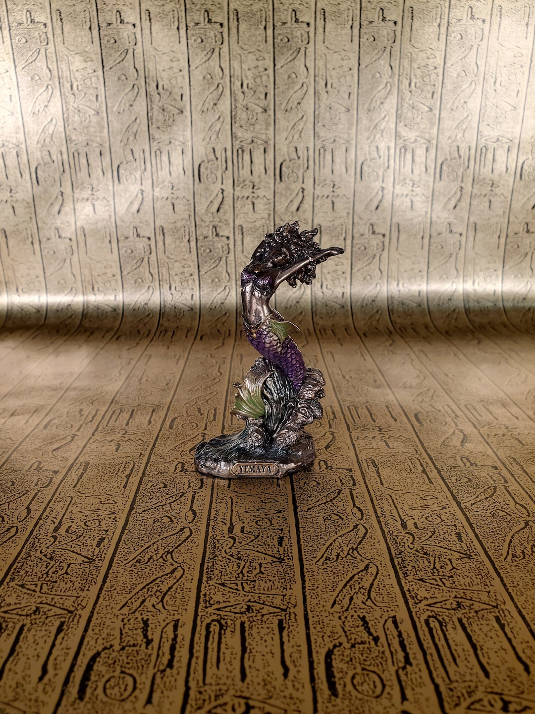 Vintage Yemaya Mini Statue - Small Orisha Yemaya - Yoruba Goddess of ...