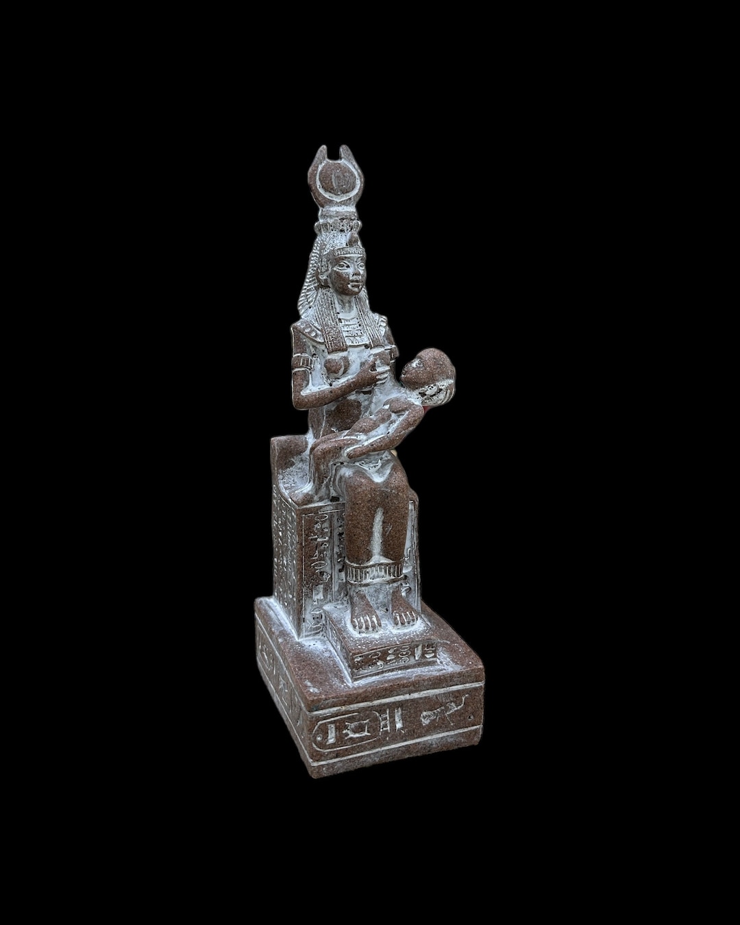Isis Nursing Horus Statue Ancient Egyptian Goddess Isis Altar Statue ...