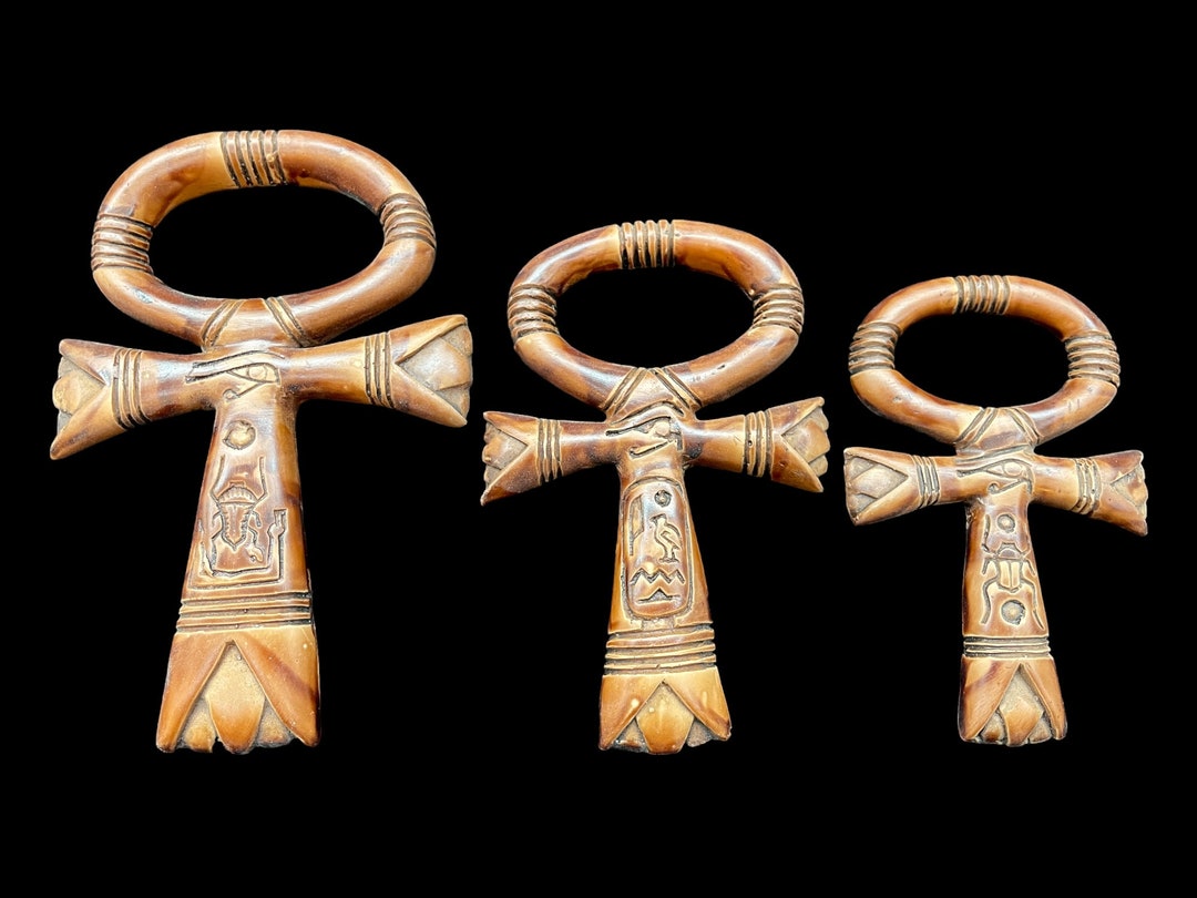 Egyptian Ankh - Set of Three - Handmade in Egypt - Ancient Egyptian Key ...