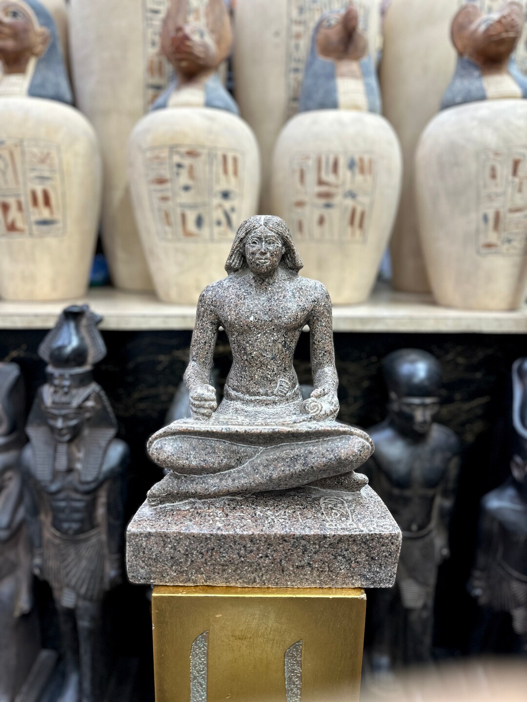 Egyptian Scribe Statue - Made in Egypt - Etsy