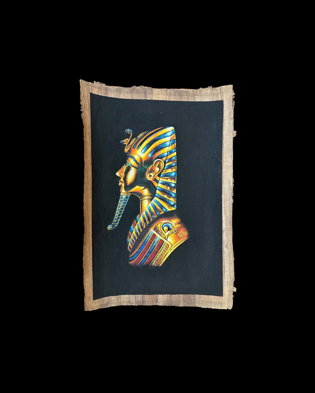 King Tutankhamun - Side Profile of the Mask of King Tutankhamun ...