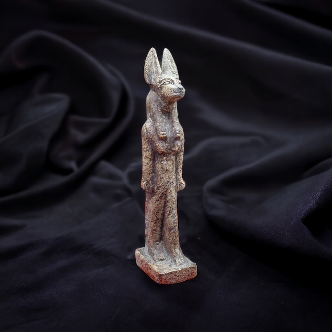 Anubis Statue - Ancient Egyptian God Anpu - Handcarved Stone Statue ...