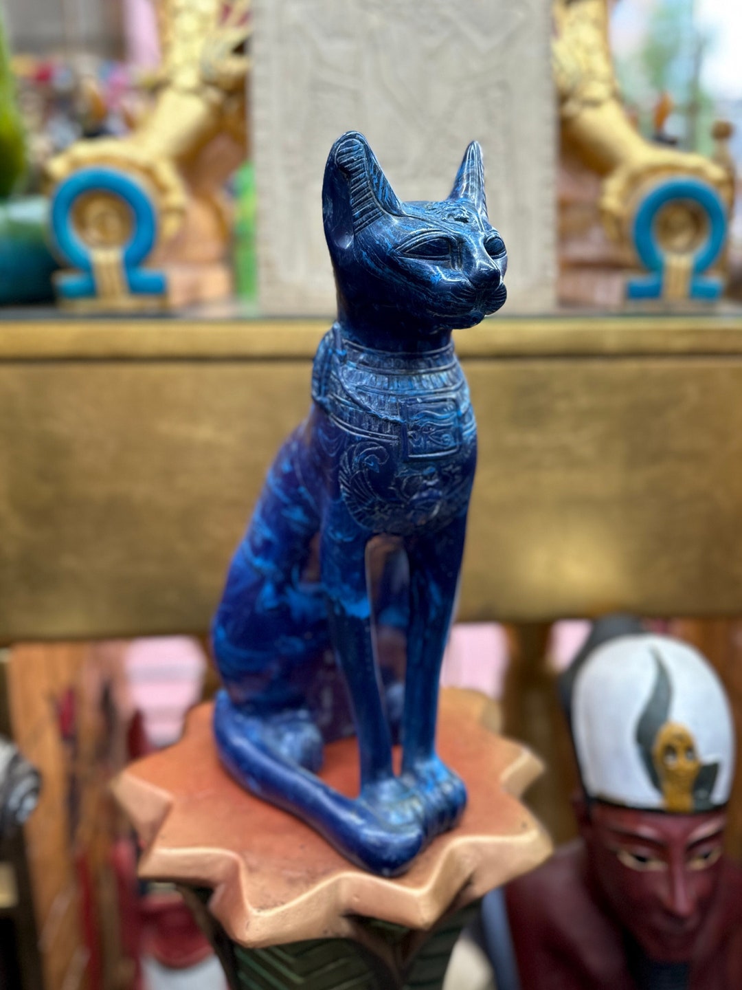 Bastet Statue - Large Goddess Bast Altar Statue Made in Egypt - Ancient ...