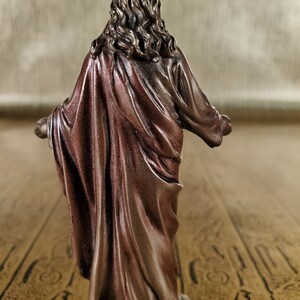 Vintage Sacred Heart of Jesus Mini Statue - Small Hand-crafted ...