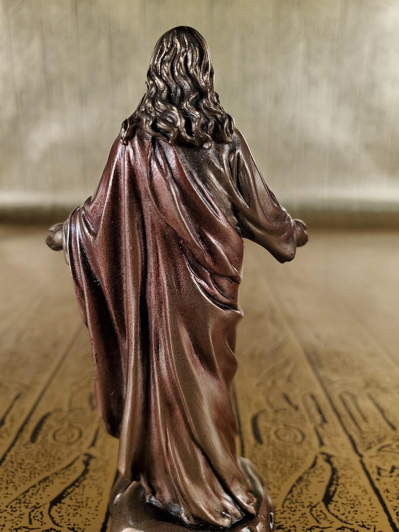 Vintage Sacred Heart of Jesus Mini Statue Small Hand-crafted | Etsy