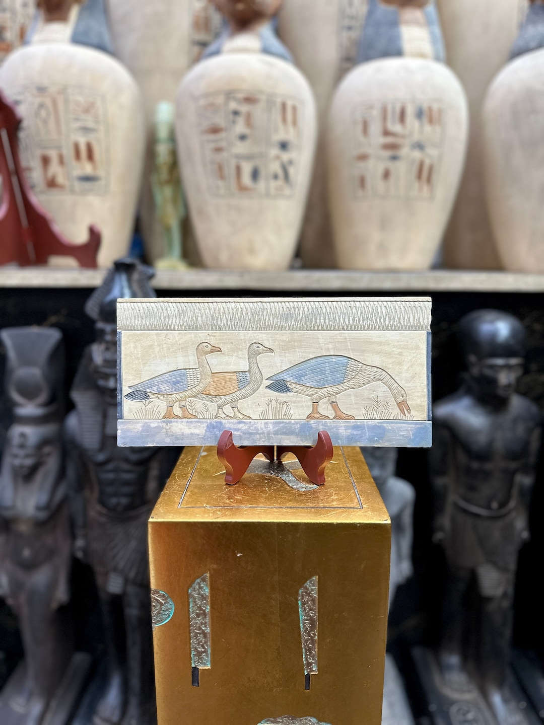 Egyptian Geese Plaque Ancient Egyptian Wall Art Ancient History Carved ...