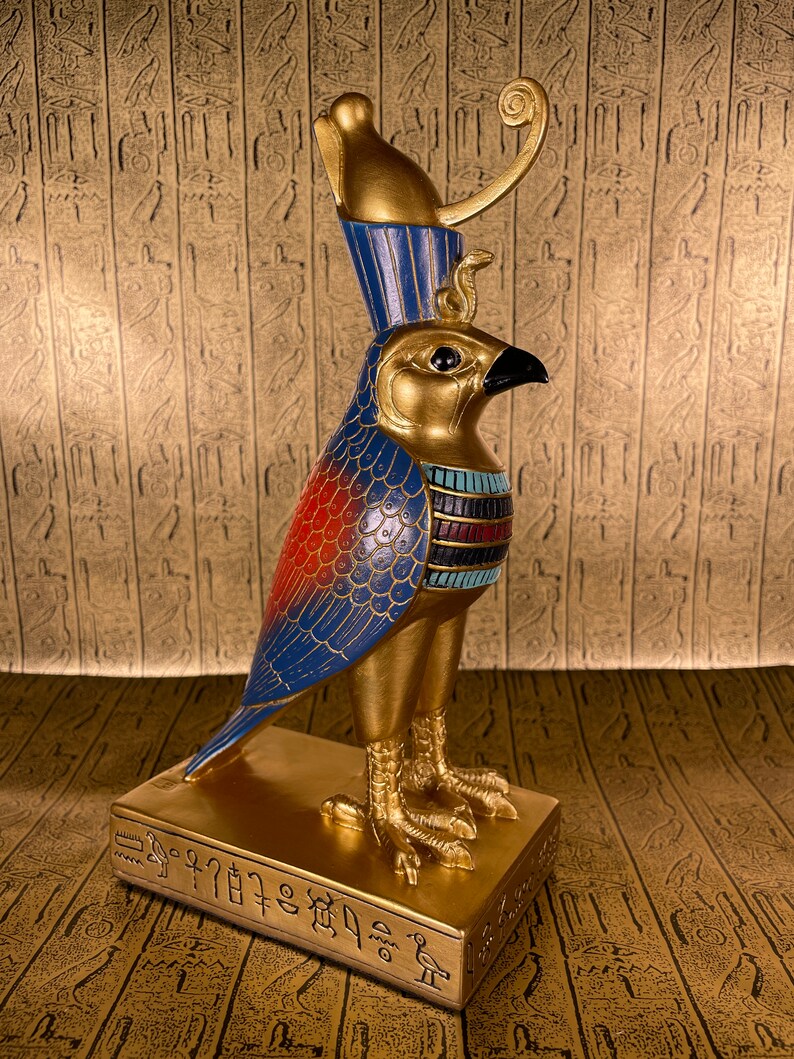 Vintage Golden Horus Statue Ancient Egyptian Sky God Horus - Etsy