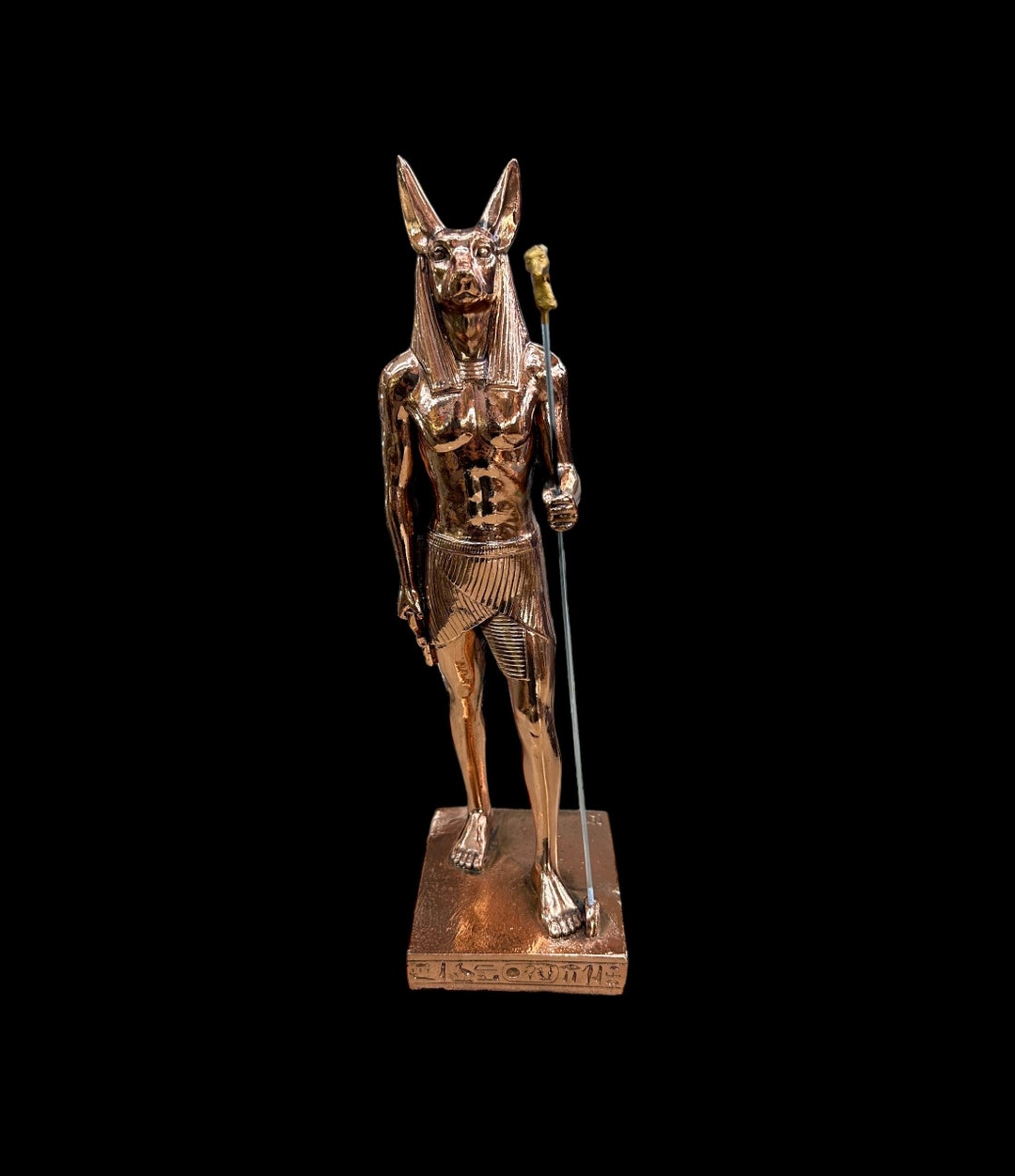 Copper Anubis Statue - Ancient Egyptian God Anpu - Made in Egypt - Etsy