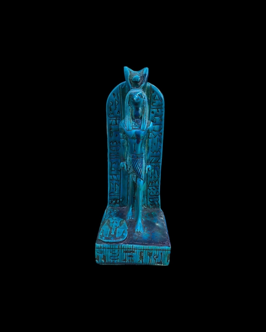 Thoth With Hieroglyphic Stela Statue - Ancient Egyptian Knowledge God ...
