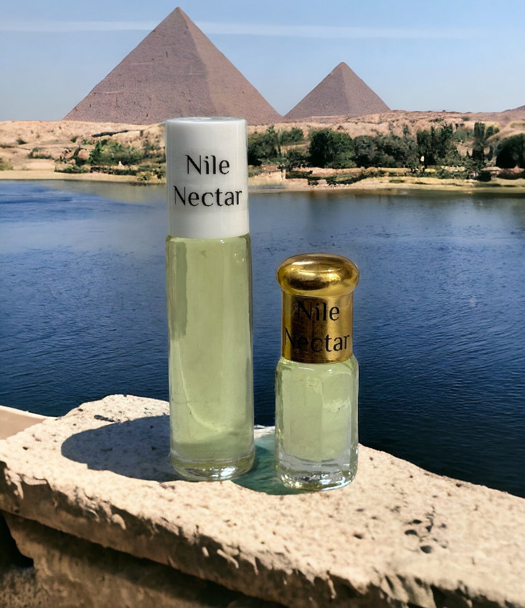 Nile Nectar Perfume Oil - Premium Pure - Made in Egypt - Bright, Citrus ...