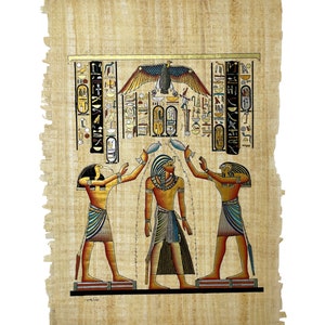 Thoth and Horus Blessing Ramses II With Eternal Life - Made in Egypt ...