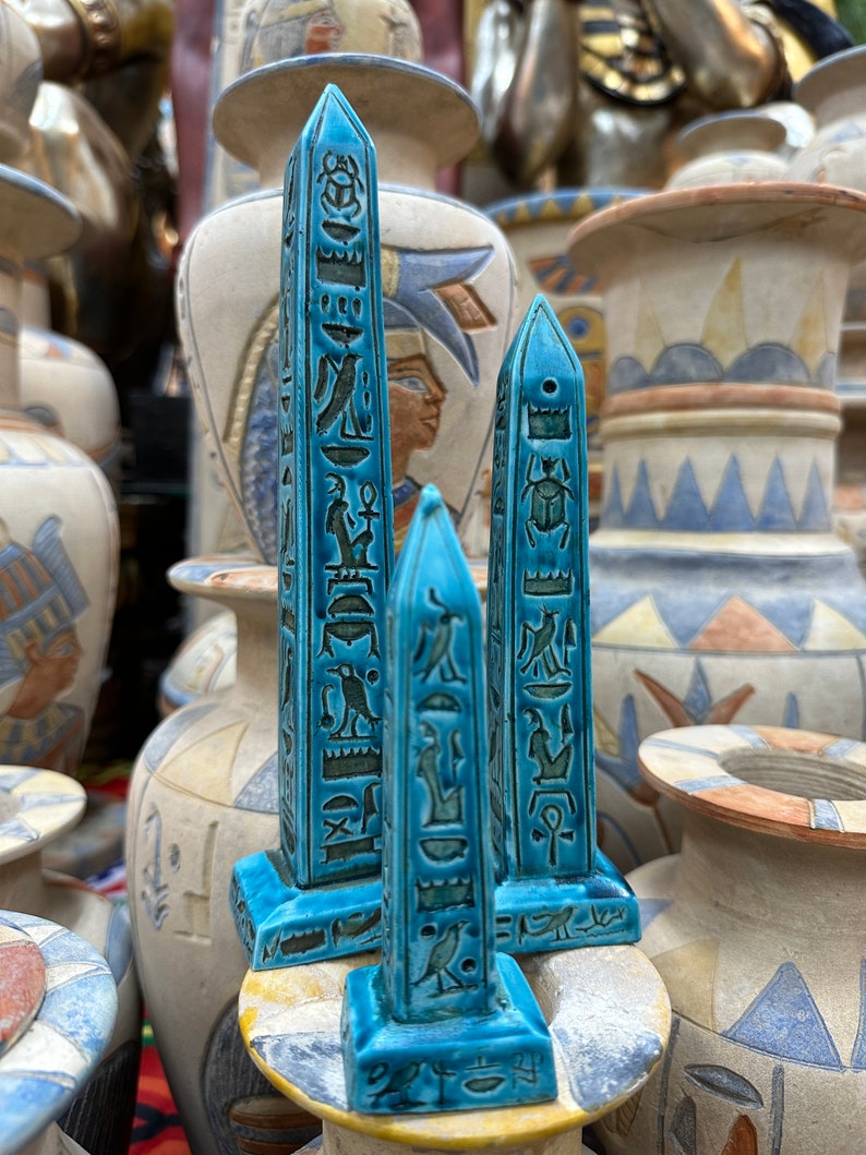 Egyptian Obelisk Set - Small, Ancient Egyptian Obelisk With ...