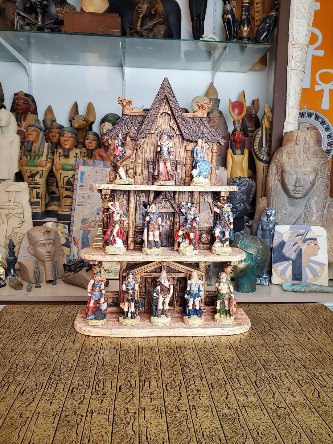 Vintage Norse God's & Goddess Mini Statues Set of 12 - Etsy