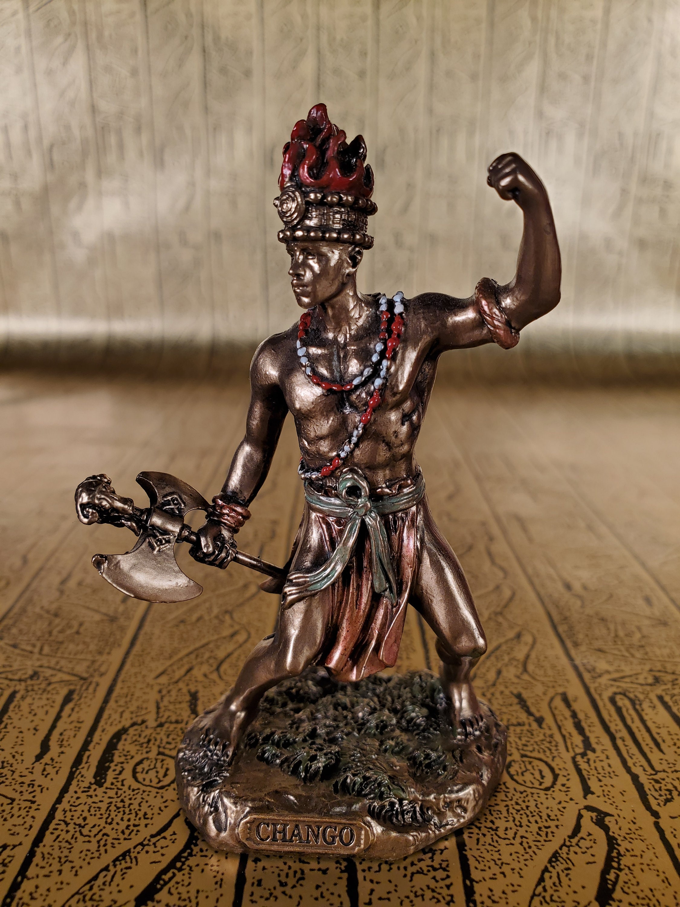 Vintage Chango Mini Statue Small Orisha Shango Yoruba | Etsy